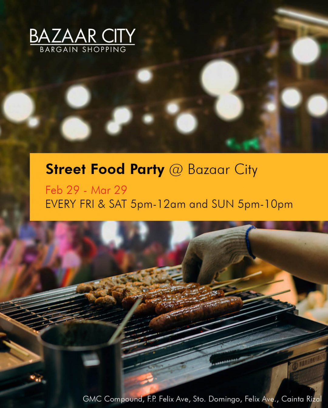 Street Food Party @ Bazaar City Feb 29 to Mar 29, 2020 - Bazaar City